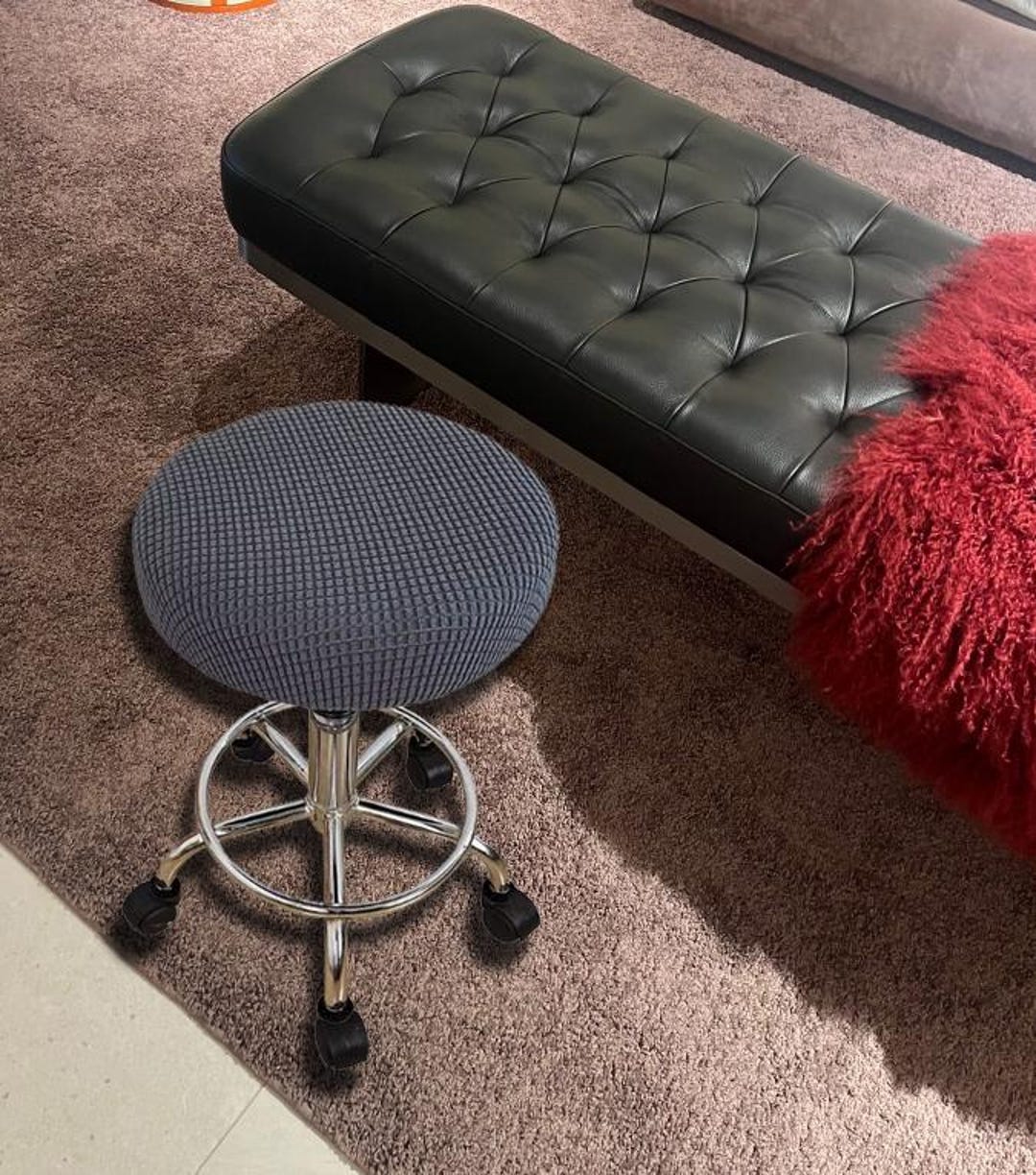 Custom Round Stool Covers, 10+ Patterns, Barstool Cover, Kitchen Stool ...