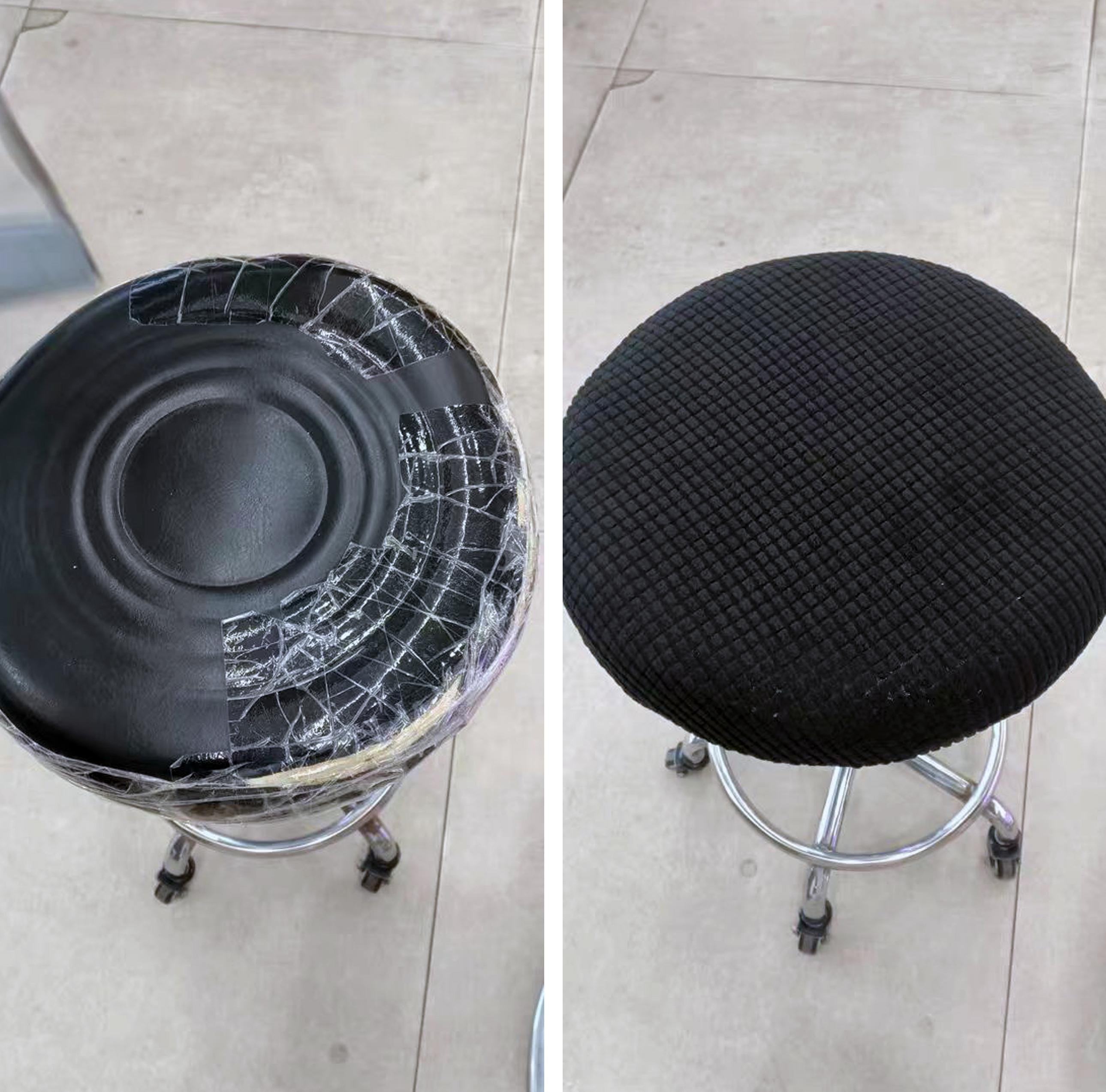 Custom Round Stool Covers, 10+ Patterns, Barstool Cover, Kitchen Stool ...