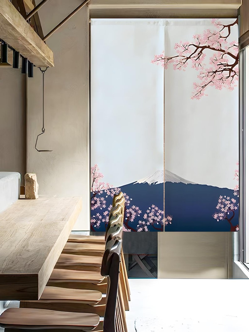 Custom Noren Curtain, Short Panel, 20+ Patterns, Doorway Curtains ...