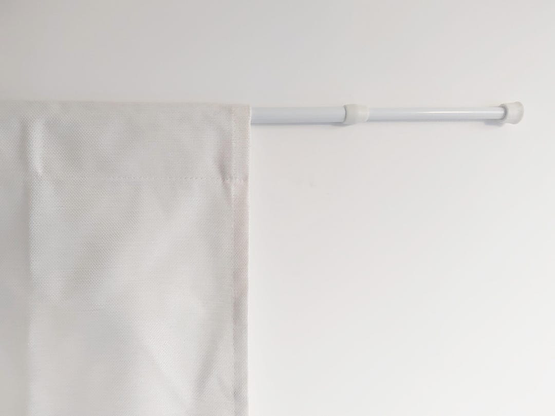 Custom Curtain Rod, Adjustable Noren Rod, Short Tension Rod, No-drill ...