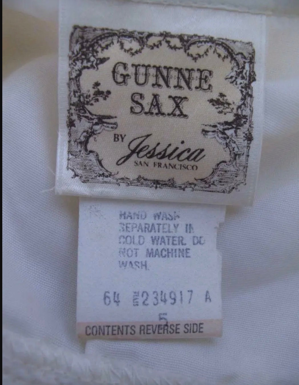 Vintage 1970s Gunne Sax Cottagecore Hippie Lace Wedding Dress Size 5 ...