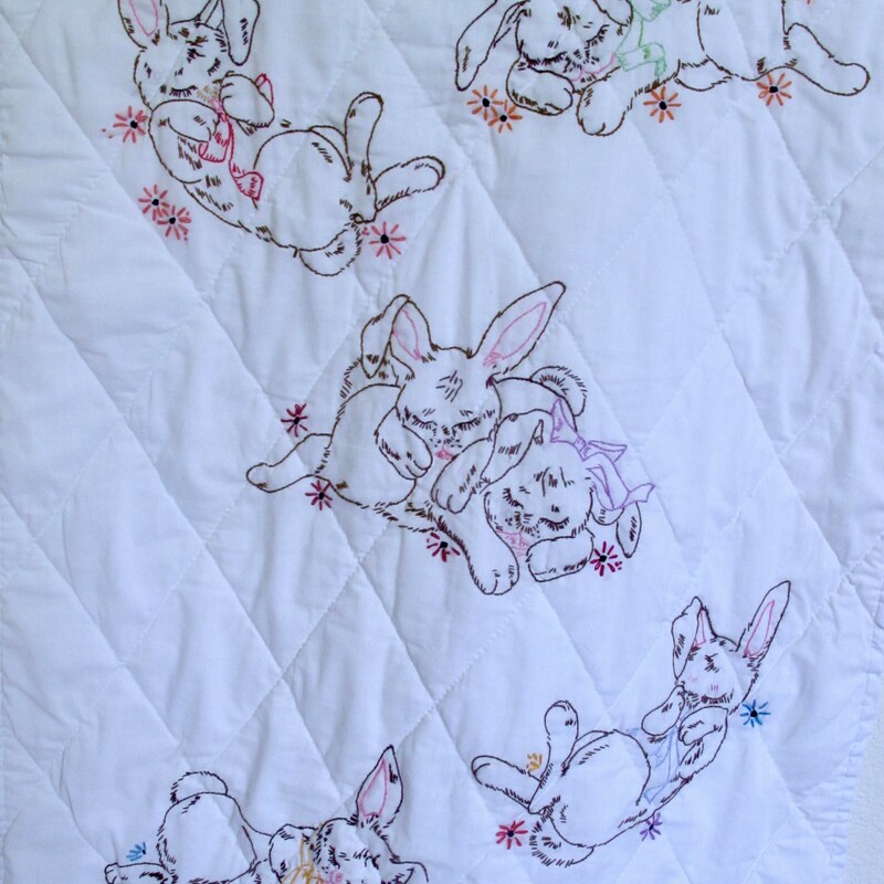 Embroidered Quilt - Etsy