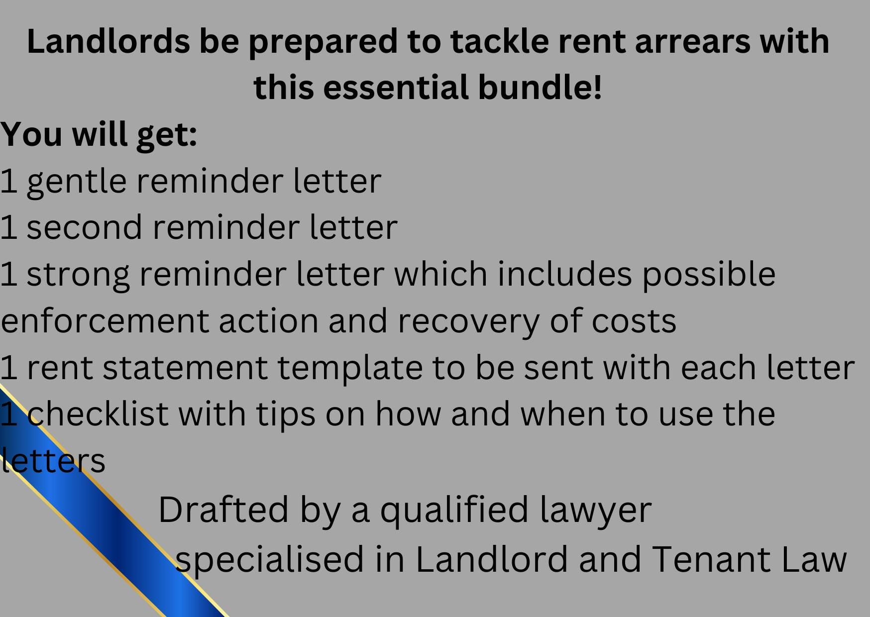 Rent Arrears -bundle of Legal Template Letters for Landlords to Use for ...