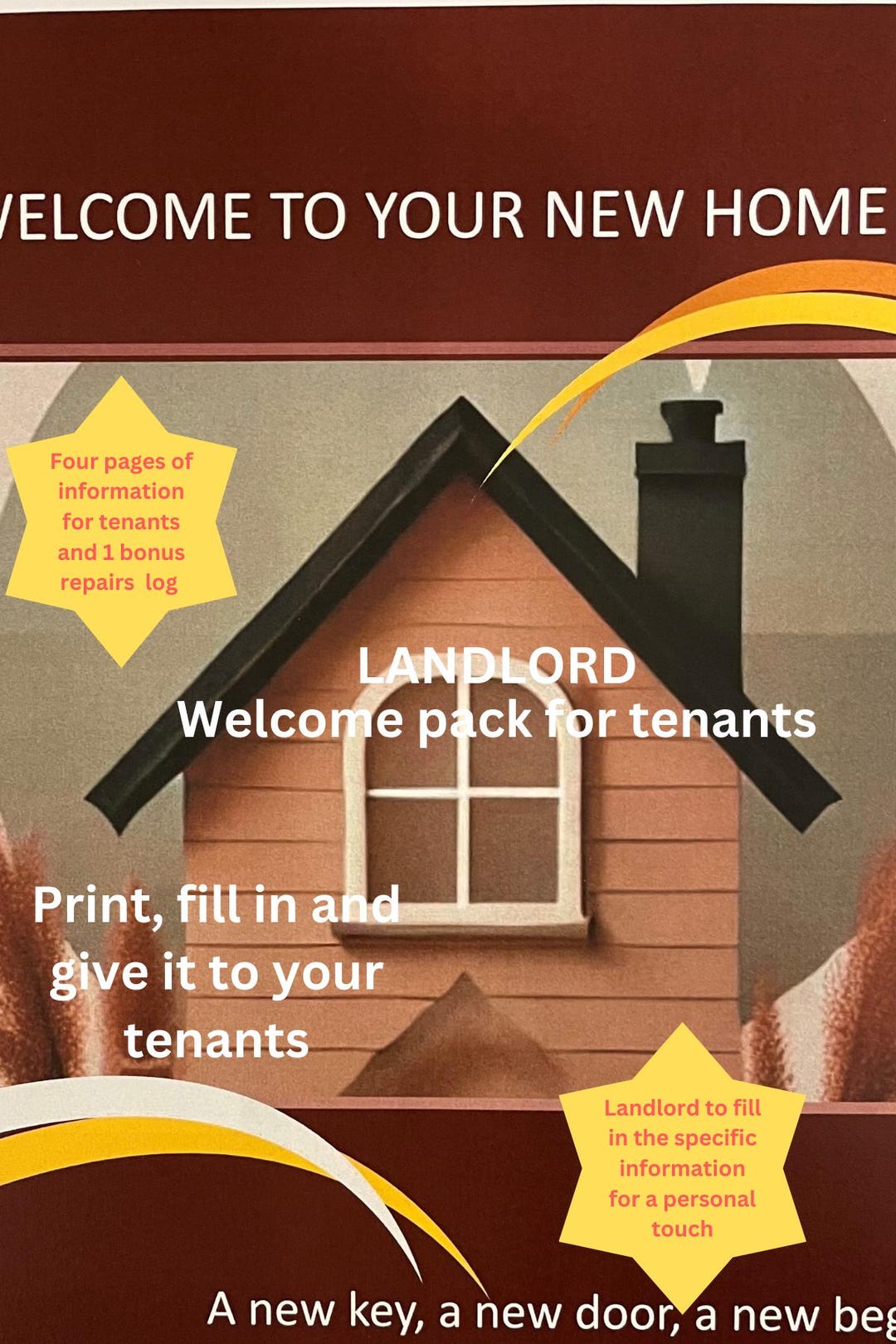 Tenant Welcome Pack for Landlords With a Bonus Repairs Log for Tenants ...