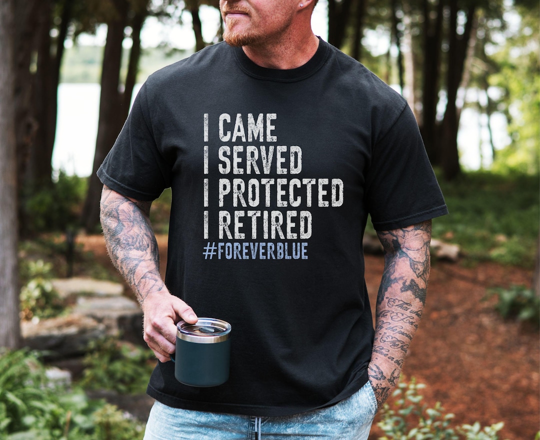 Retired Police Shirt, Law Enforcement Gift, Proud Officer Hoodie ...
