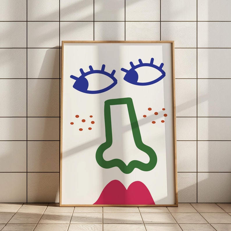 Bombastic Side Eye Art, Silly Face Poster, Sassy Wall Decor, Funny ...