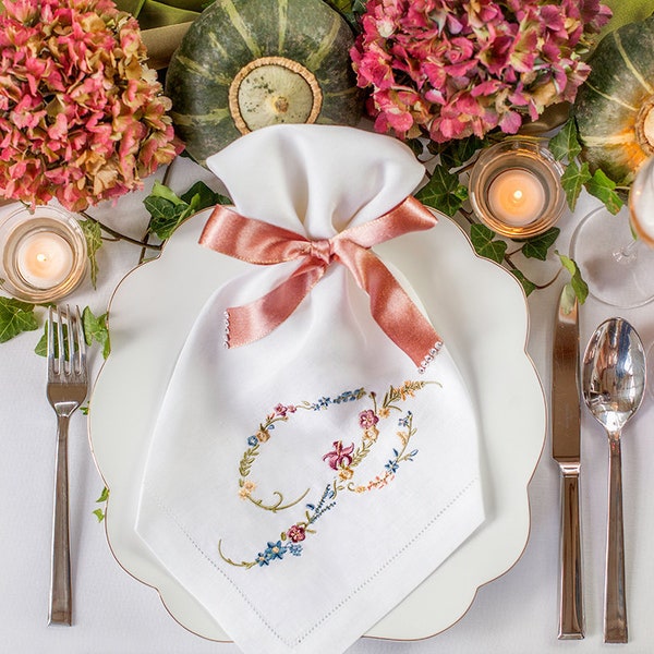 Monogram Napkins - Etsy