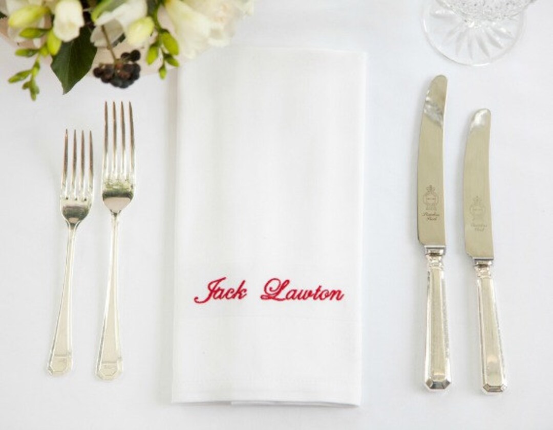 Personalised Napkins Cotton Napkin Custom Cloth Napkins - Etsy