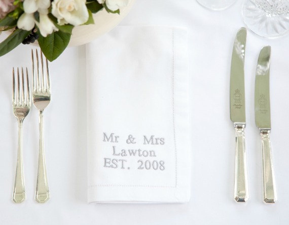 Personalised Napkins Linen Napkin Custom Cloth Napkins | Etsy UK