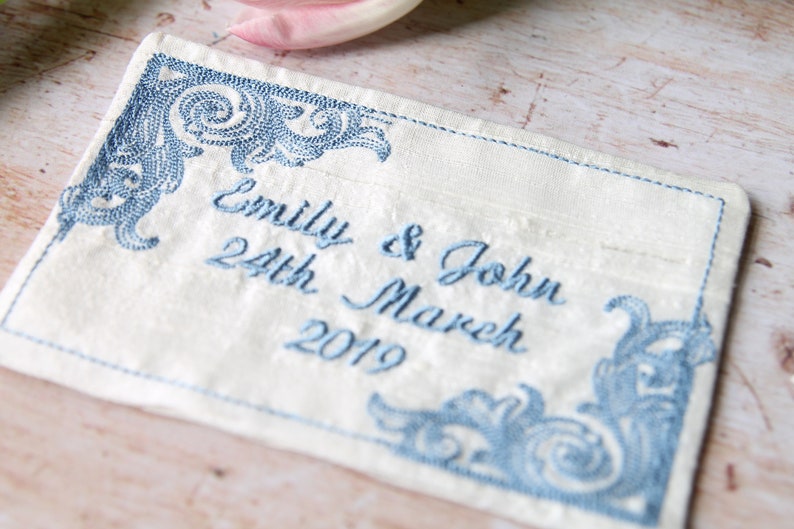 Personalised Wedding Dress Label - Something Blue Idea - Sentimental ...