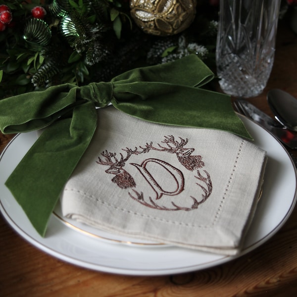 Monogram Napkins - Etsy