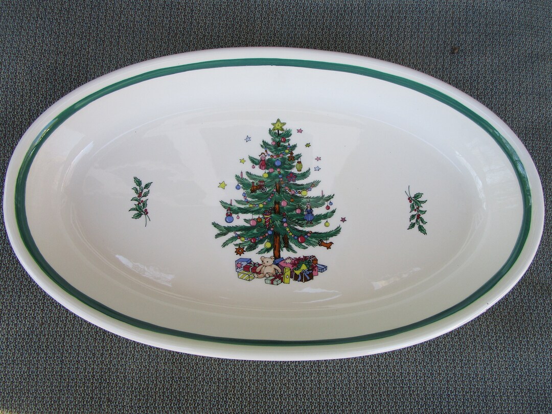 Nikko Christmas Tree Oval Baker / Casserole Dish 13 1/4" Dish - Etsy