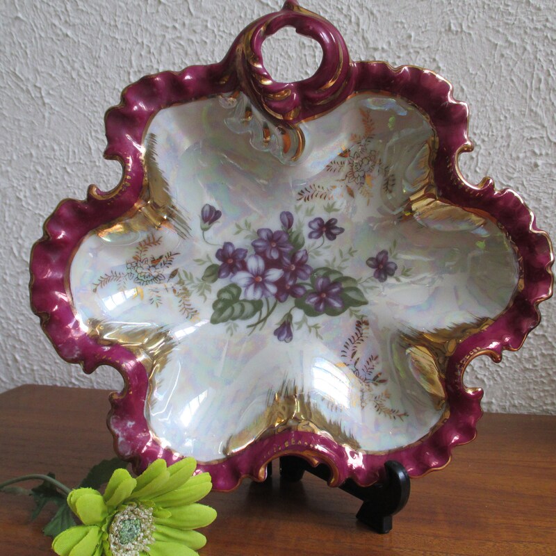 Vintage Violet Dish - Etsy
