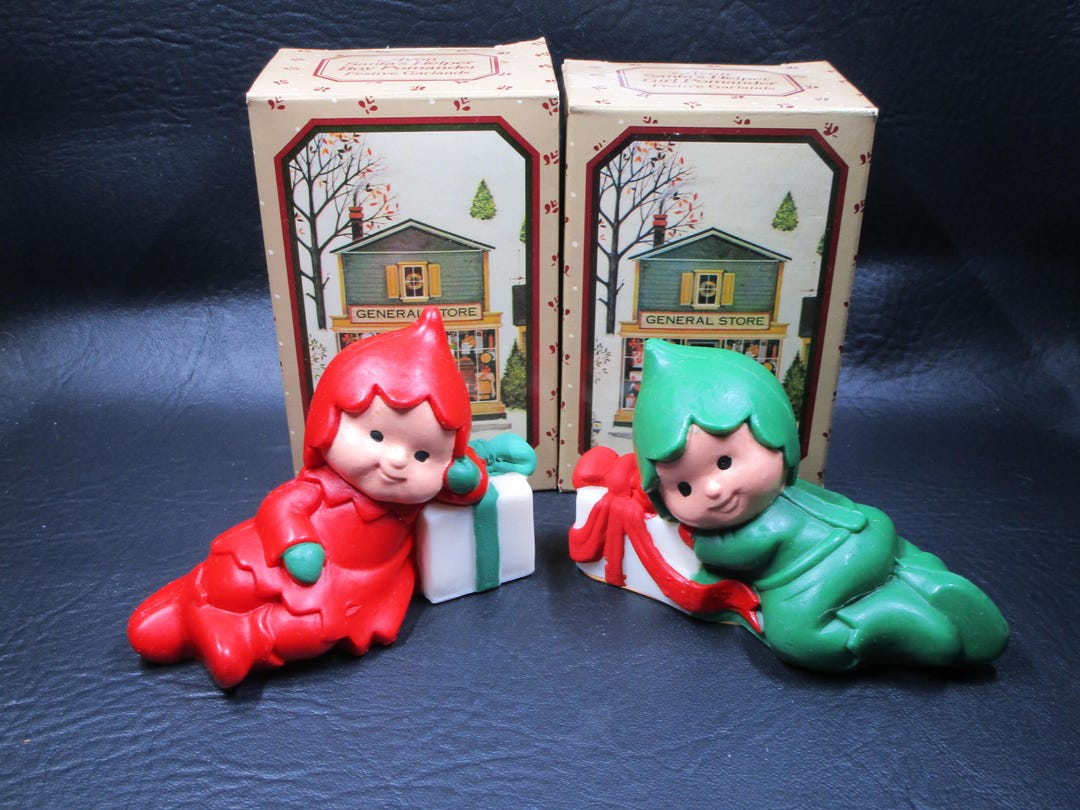 Avon Santa's Helpers Pomander Elf Wax Figures, Avon Collectibles - Etsy