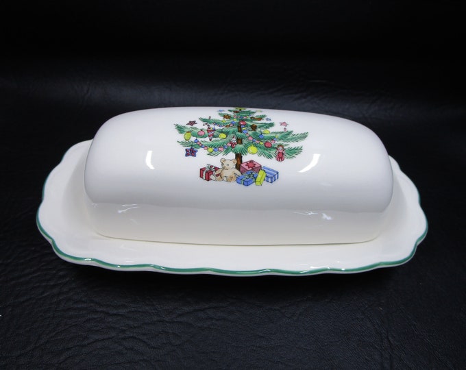 Nikko Christmas Tree Covered Butter Dish - Etsy