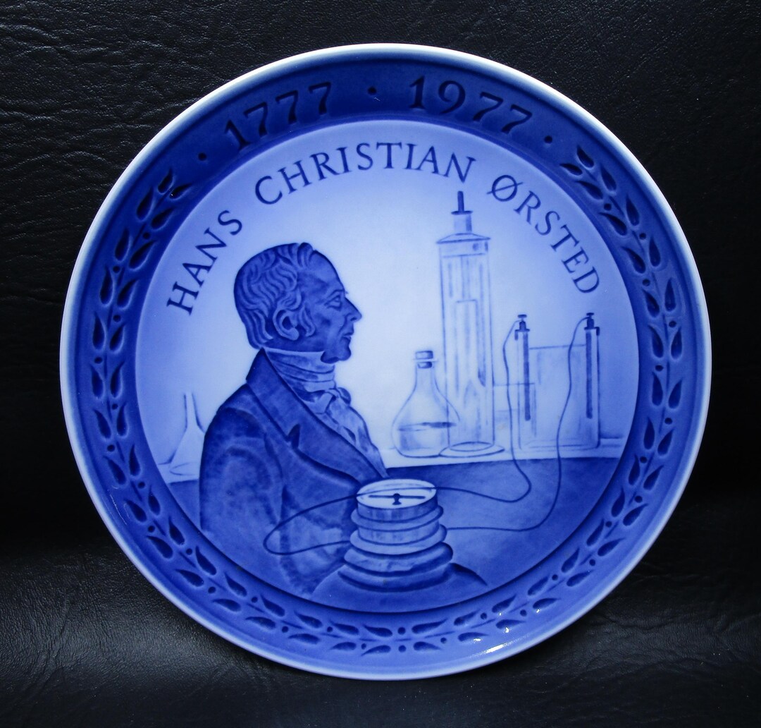 Hans Christian Orsted 1777-1977 Royal Copenhagen Blue and White ...