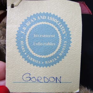 JB Bean & Associates, gordon Bear, Boyds Bears Jointed Plush Bear 11 ...