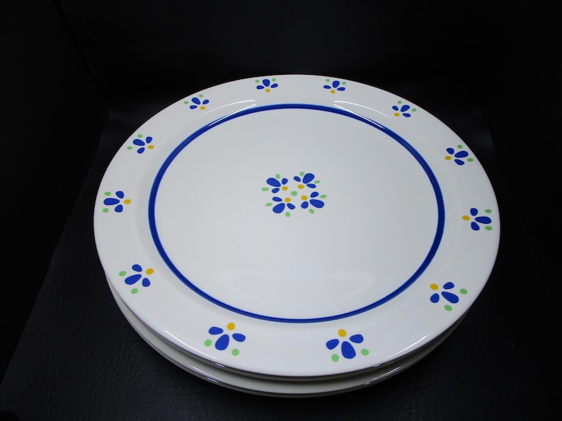 Avon Fresh Flower Dinner Plates, 10 1/2" Diameter NIB in Box, Set of 4 ...