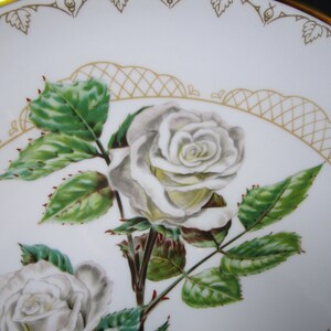 Edward Marshall Boehm Rose Plate Collection, the White Lightnin Rose ...