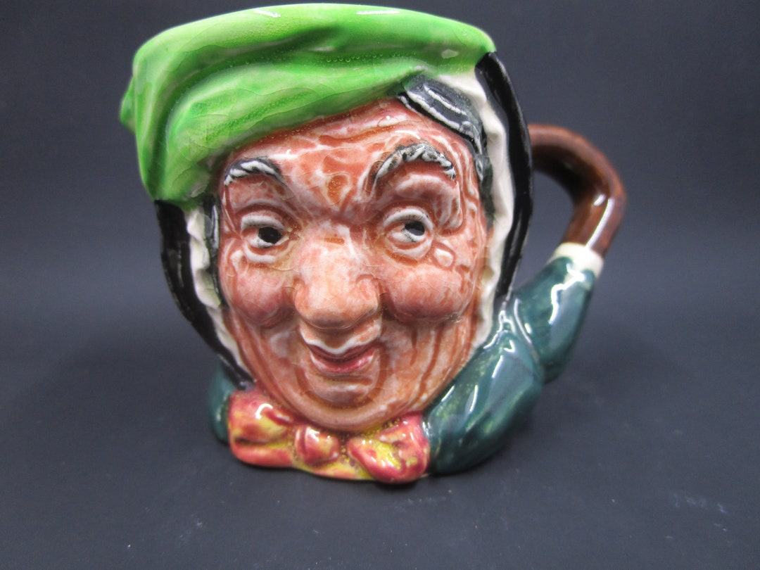 Sairey Gamp Small Toby Jug Royal Doulton 2 1/4" Tall Dickens Character ...