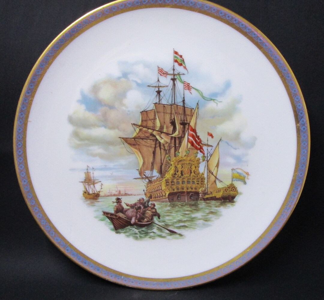 Schumann Arzberg Ship Brigitte Pattern 7 1/2" Salad Plate - Etsy