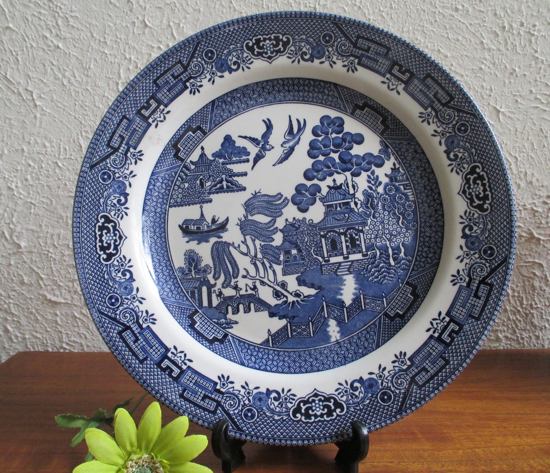 Churchill England Willow Blue 10" Plate Blue and White Replacements ...
