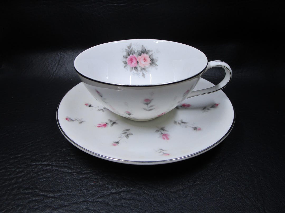 Rosebud Harmony House Cup & Saucer Sears Roebuck China - Etsy