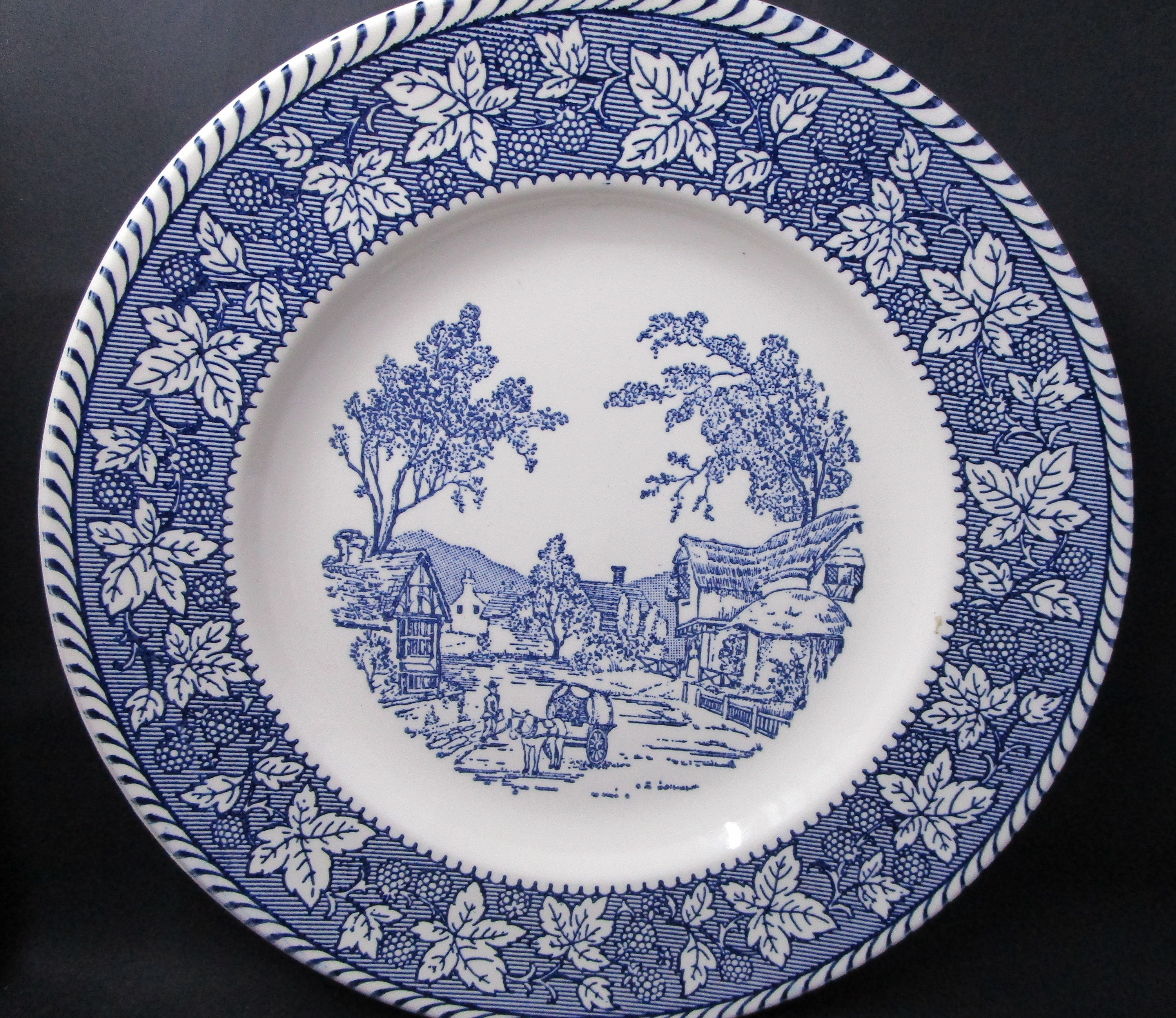 Stratford Collection Shakespeare Country Plate Blue and White ...
