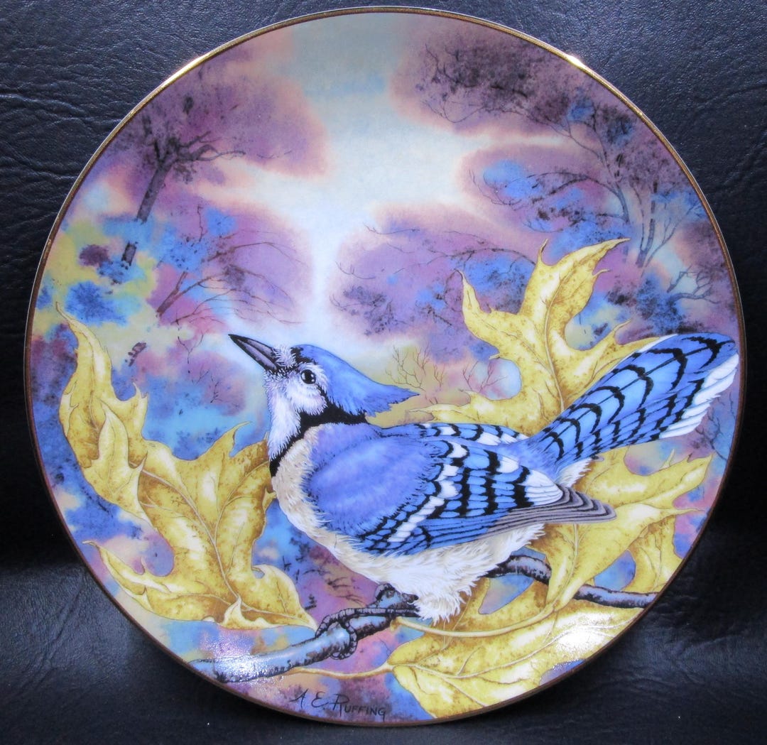 Blue Jay Bird, "songbirds of the South" Series Plate by Southern Living ...