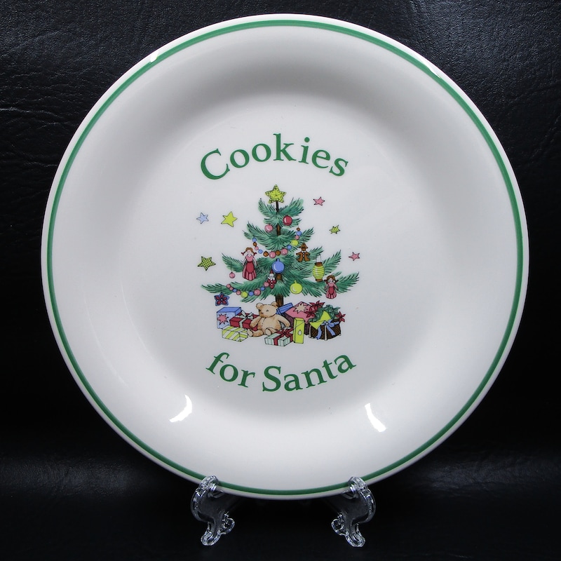 Santa Cookie Plate - Etsy