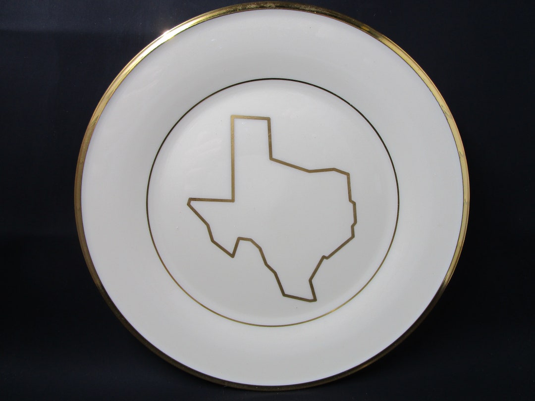 Lenox TEXAS Outline Plate, Eternal States Series 8" Salad Plate, Wall ...