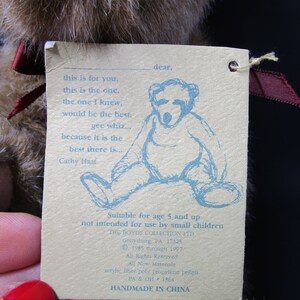 JB Bean & Associates, gordon Bear, Boyds Bears Jointed Plush Bear 11 ...