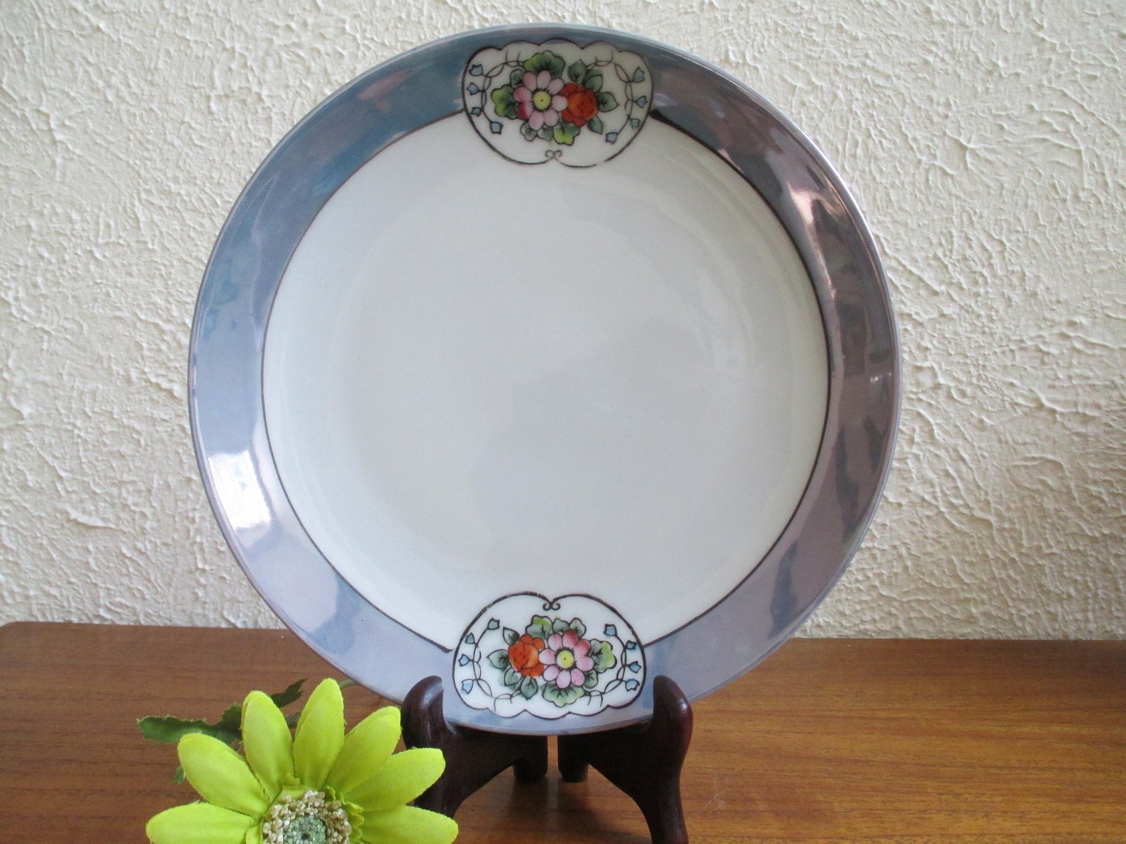 Blue Band Lusterware Plate Decorative 7 1/2 Salad Plate - Etsy