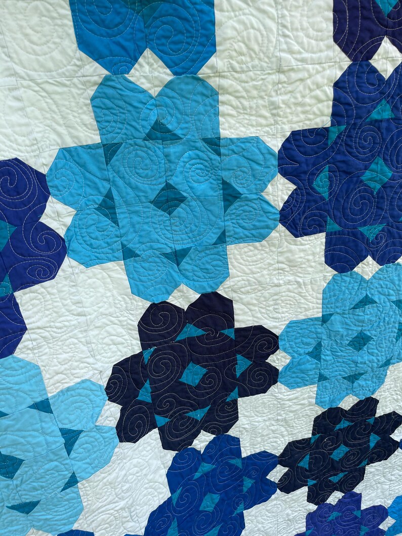 Fluorescence Quilt Pattern: Flower Starburst Design (PDF Download ...