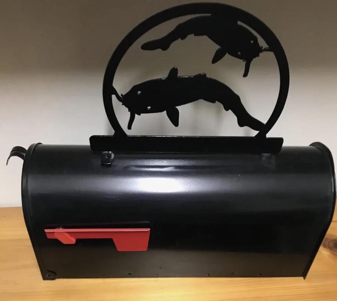 CATFISH Mailbox Topper, Mailbox Toppers, Metal Mailbox Toppers, Mailbox ...