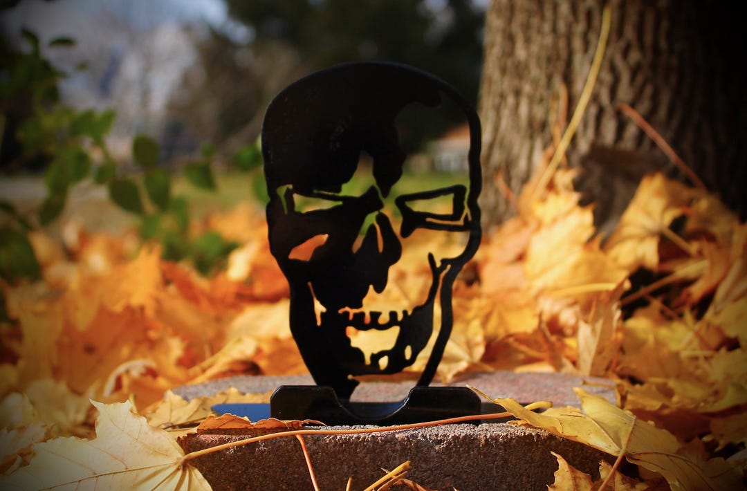 SKULL Phone Stand, Phone Holder, Metal Phone Stand, Office Decor - Etsy