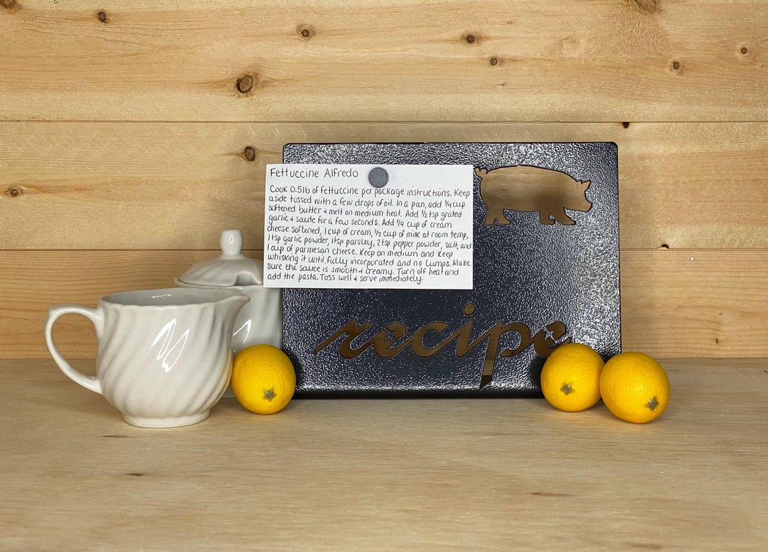 PIG Recipe Stand, Magnetic Recipe Card Holder, Recipe Holder, Recipe ...