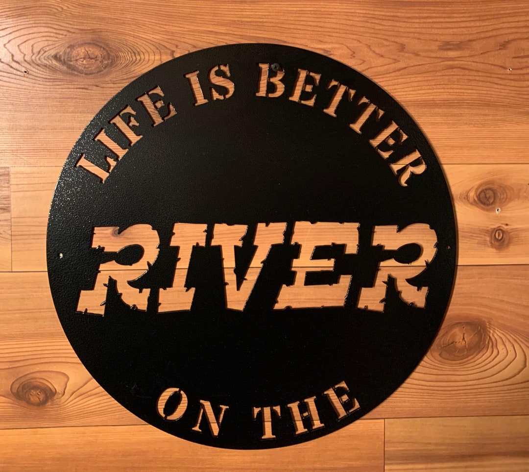 RIVER Wall Art, Metal Art, Metal Wall Art, Metal Wall Decor, Metal Wall ...