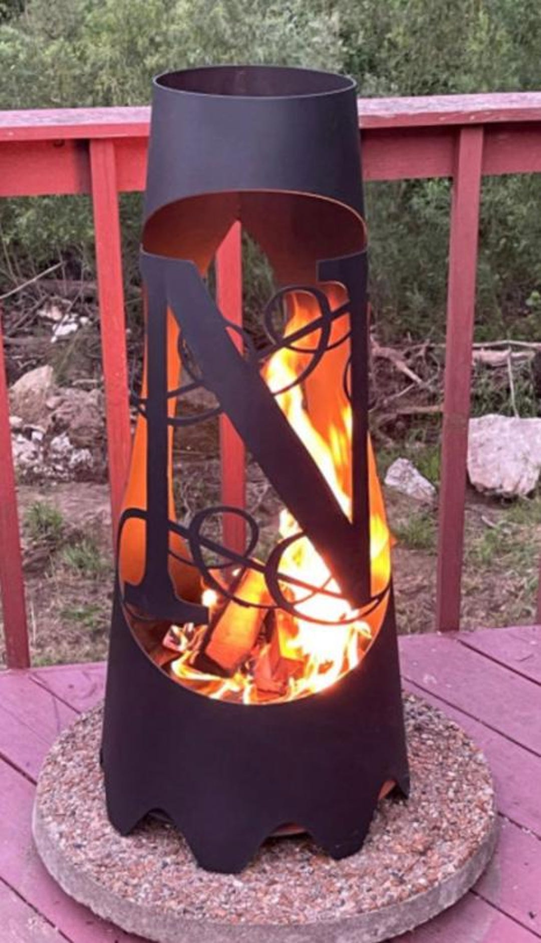 MONOGRAM Cone of Fire, Fire Cone, Fire Ring, Metal Fire Pit, Metal Fire ...