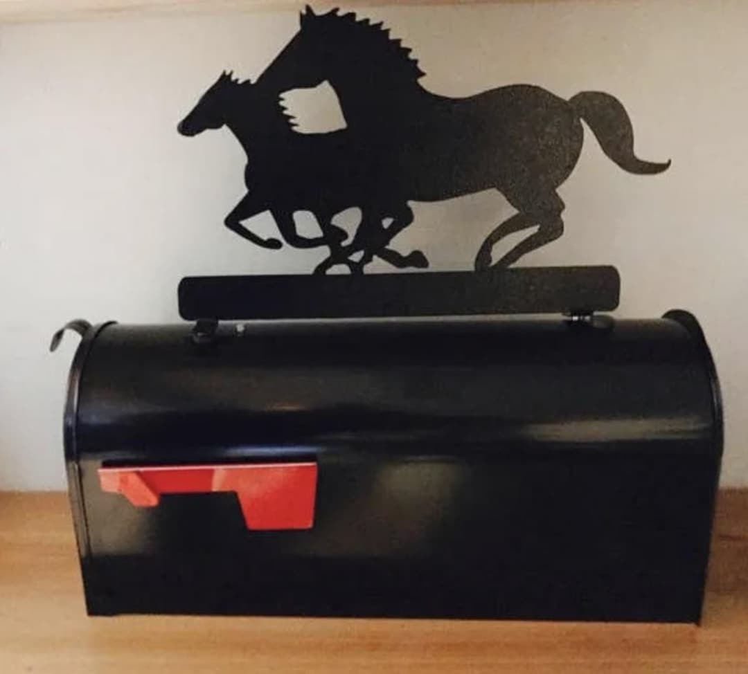 HORSE Mailbox Topper, Mailbox Toppers, Metal Mailbox Toppers, Mailbox ...