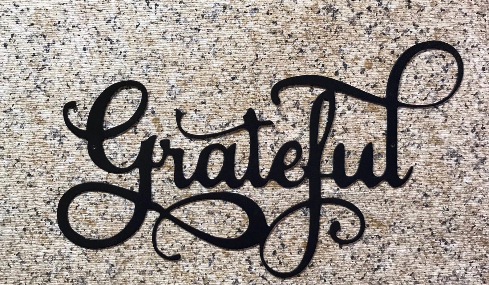 GRATEFUL Wall Art, Metal Art, Metal Wall Art, Metal Wall Decor, Metal ...