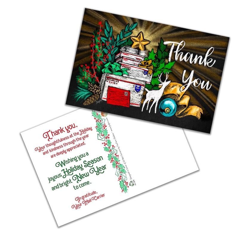 Thank You Mail Carrier Christmas - Etsy