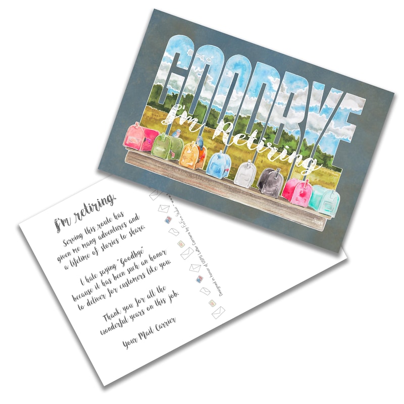 Postal Retirement - Etsy