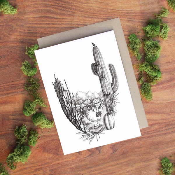 Desert Card - Etsy