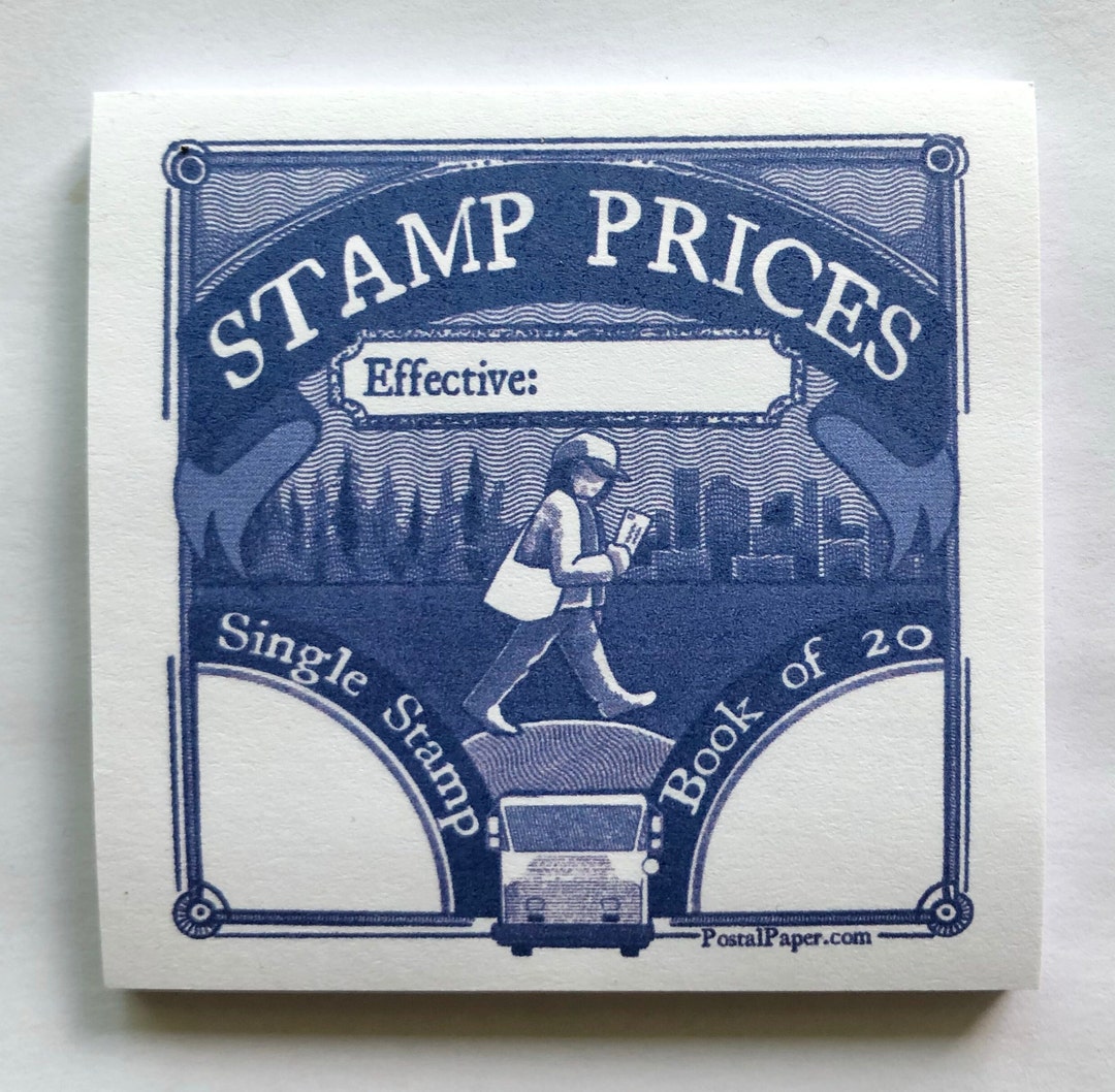 Stamp Price Change Notice - Sticky Note Pad for Mail Carriers - 3 X 3 ...