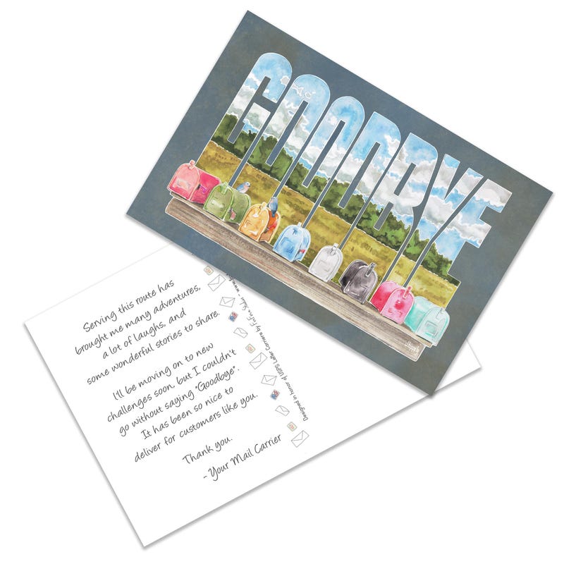 Goodbye Card - Etsy