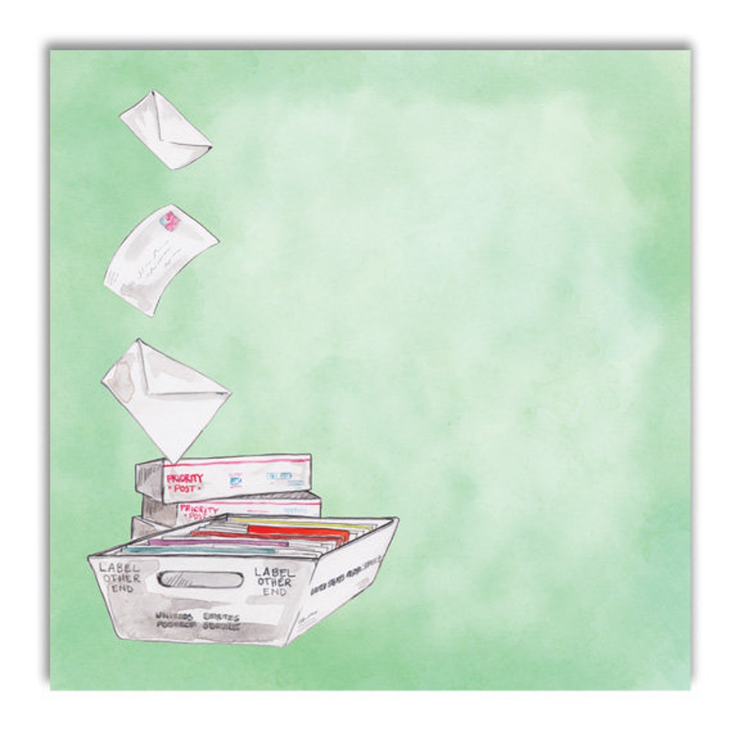 Sticky-note Pad for Mail Carriers - Half-tray With DPS & Letters - Post ...