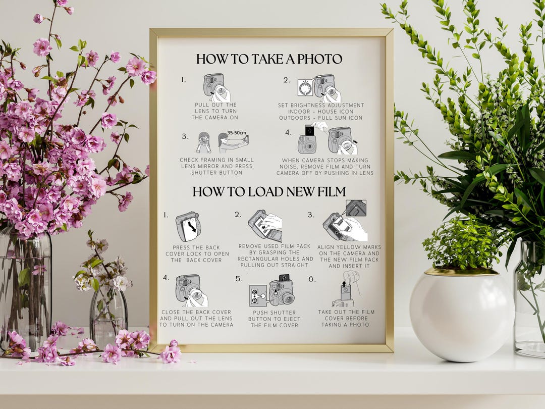 Editable Instax Mini SE Sign Customizable Wedding Photo Guestbook Sign ...