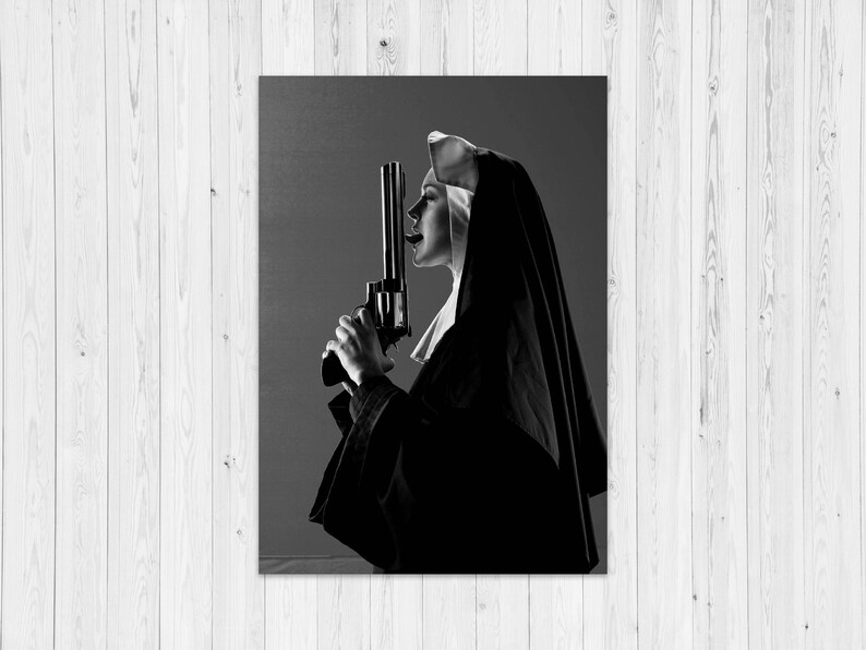Abstract Nun With a tool Bad Nun Photo Licking Art Fine Art Photo ...