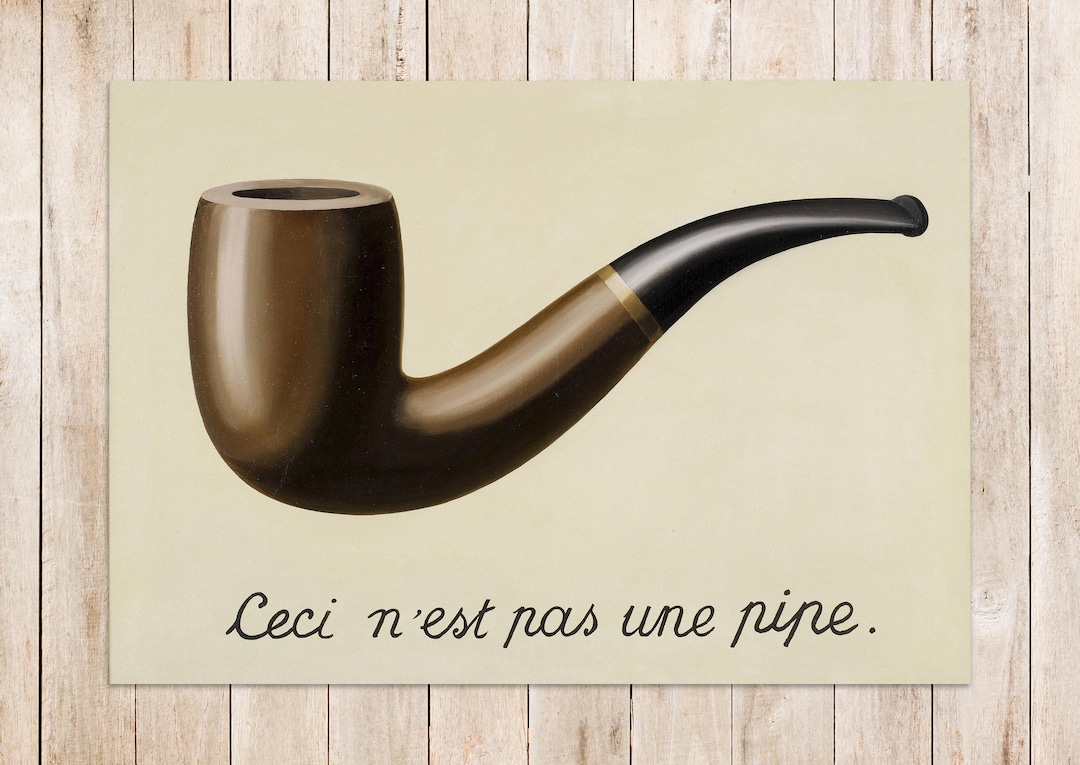 Fine Art Photo of René Magritte Artwork This is Not a Pipe by René ...
